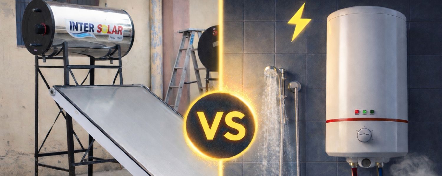 Solar Water Heater vs Electric Geyser: Energy Comparison